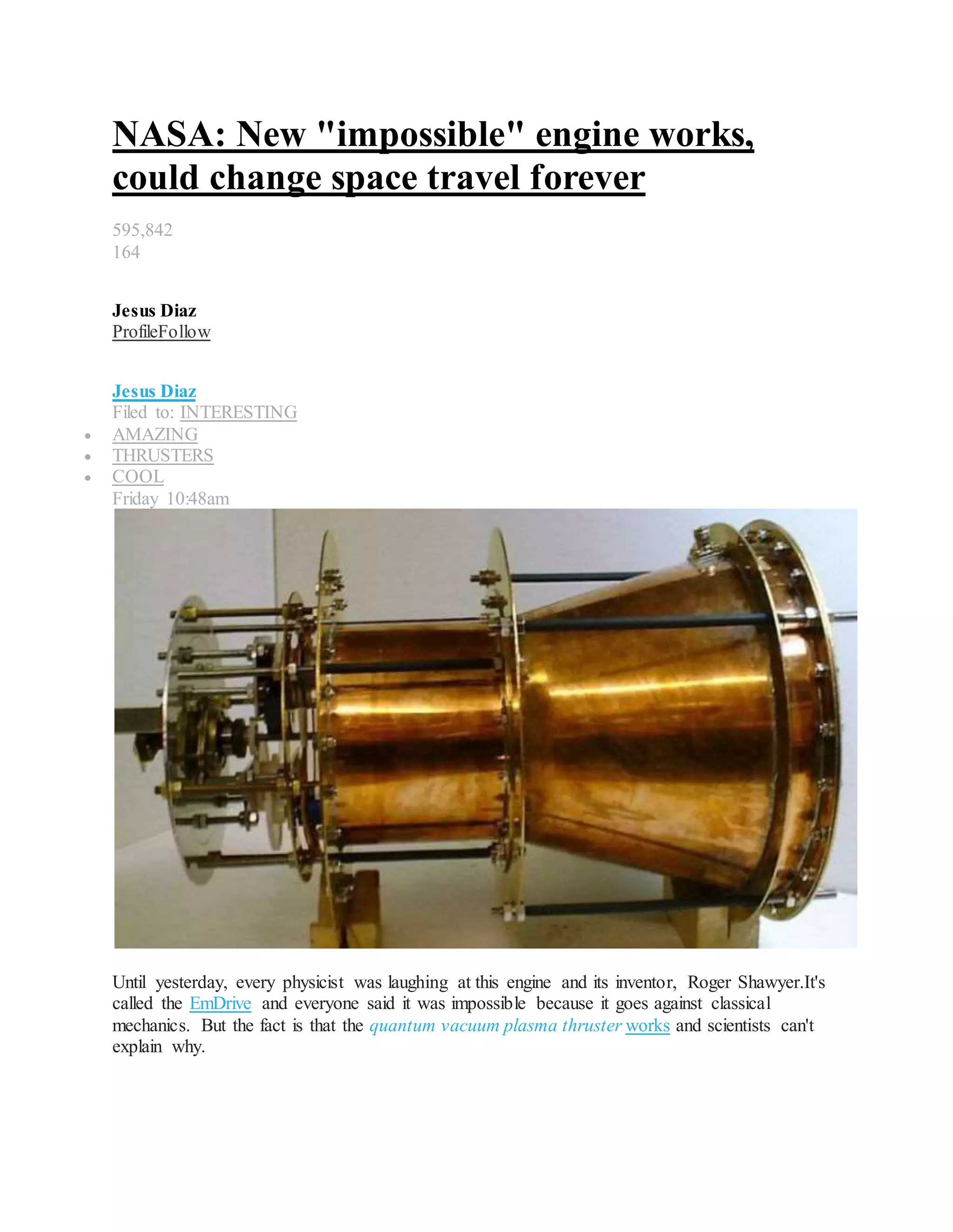 Impossible engine | PDF