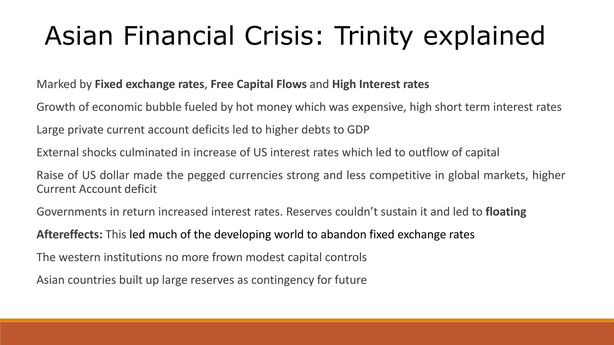 Impossible Trinity for Dummies | PPTX | Currencies | Economy