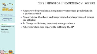Impostors and Computer Science | PDF