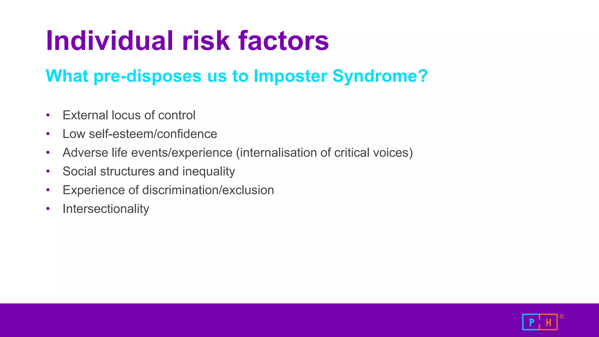 How Imposter Syndrome affects your organisation | PPTX