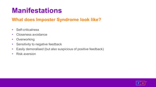 How Imposter Syndrome affects your organisation | PPTX