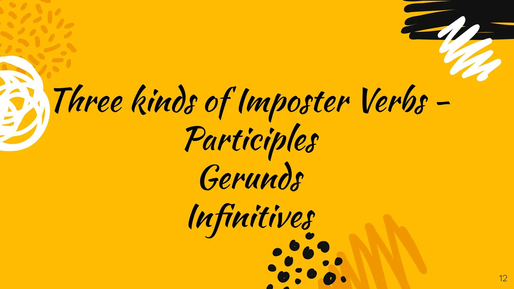 Imposter Verbs. education, types of verbs | PDF