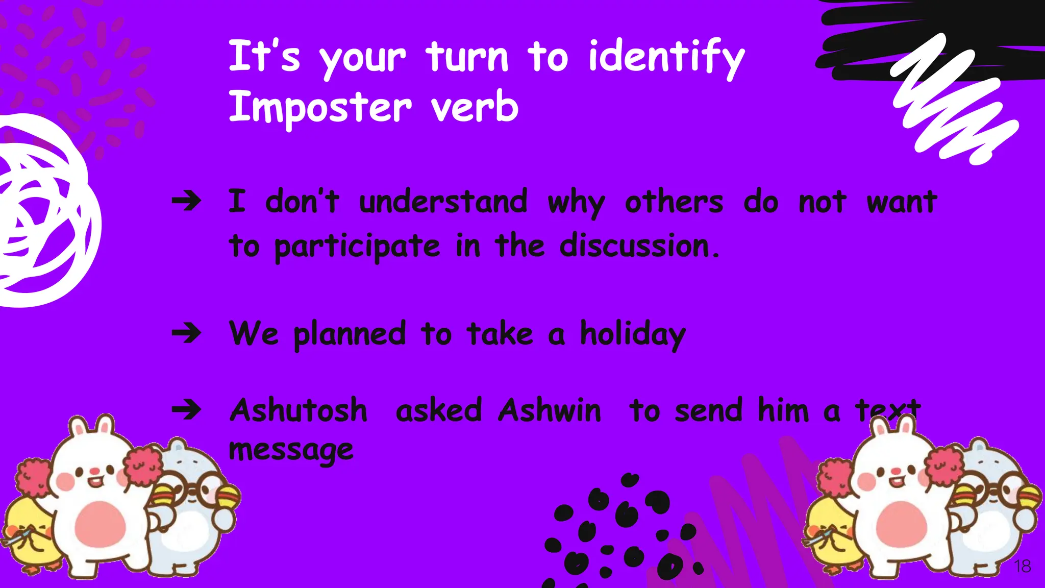 Imposter Verbs. education, types of verbs | PDF