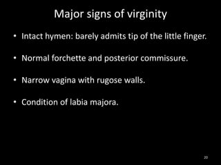 Signs Of Virginity