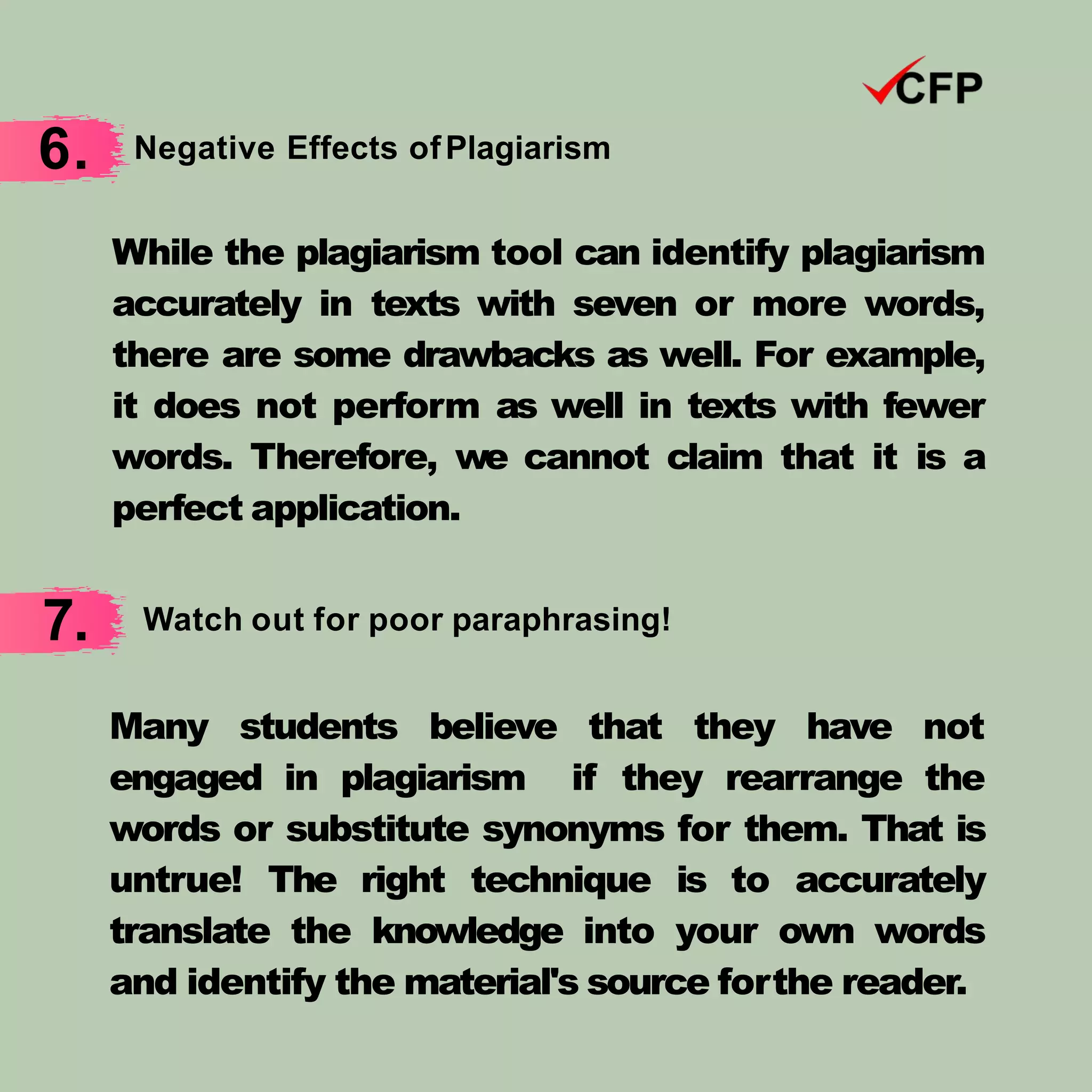 Important points of plagiarism | PPTX