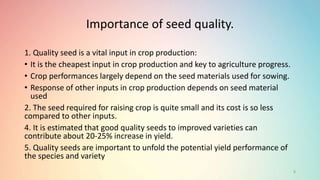 Importance of quality seed production to achieve SDG in Bangladesh ...