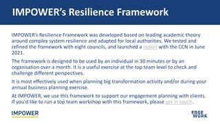 Impower's resilience framework self scoring sheet | PPT