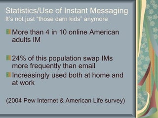 Instant Messaging for Libraries | PPT