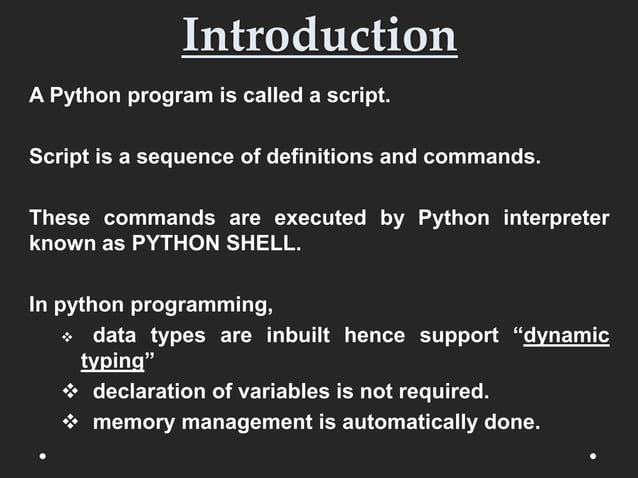 IMP PPT- Python programming fundamentals.pptx | Programming Languages | Computing