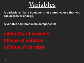 IMP PPT- Python programming fundamentals.pptx | Programming Languages ...