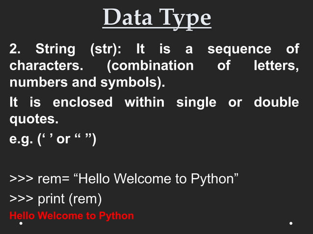IMP PPT- Python programming fundamentals.pptx | Programming Languages | Computing