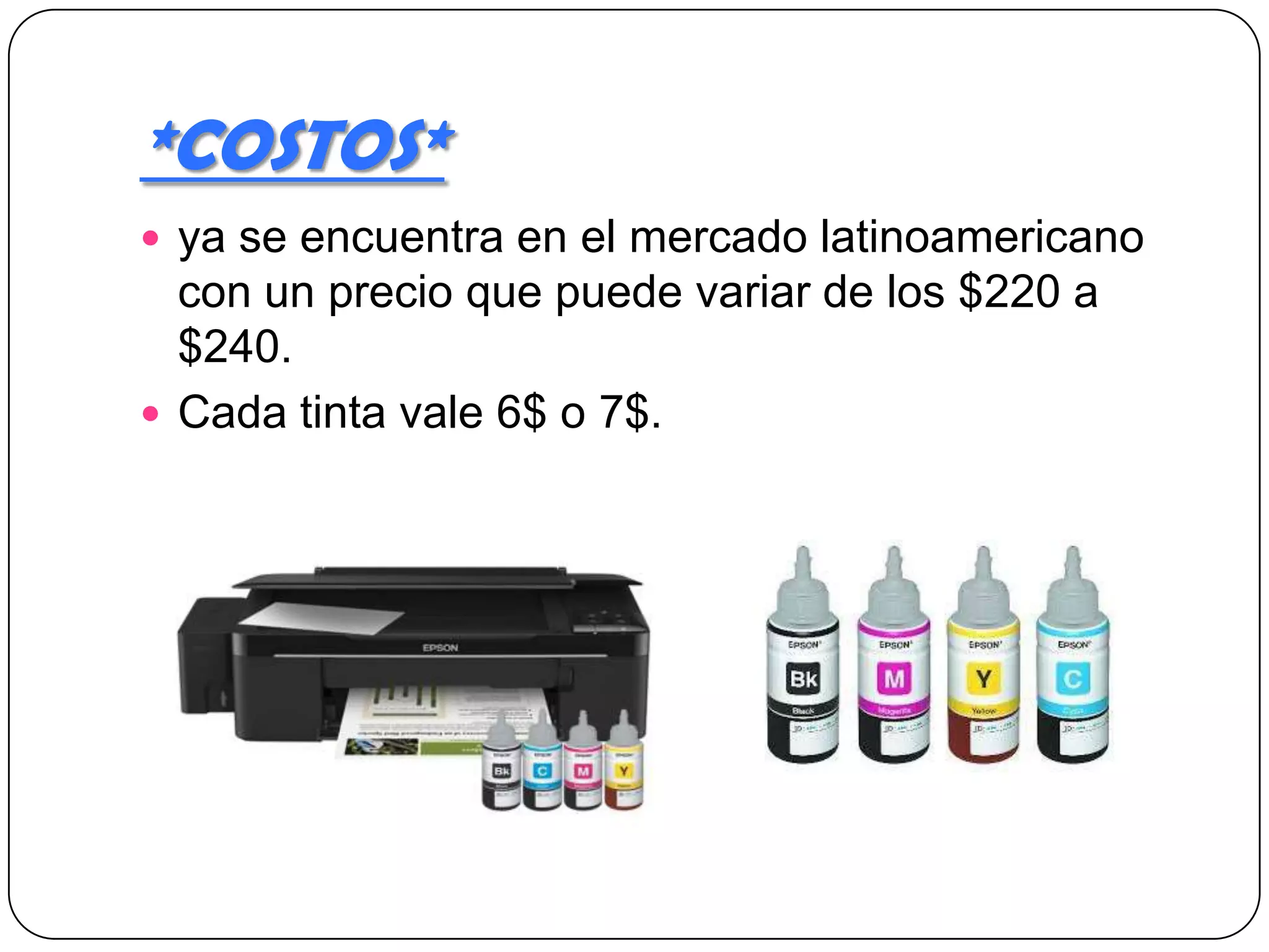 Impresora epson l200 | PPT
