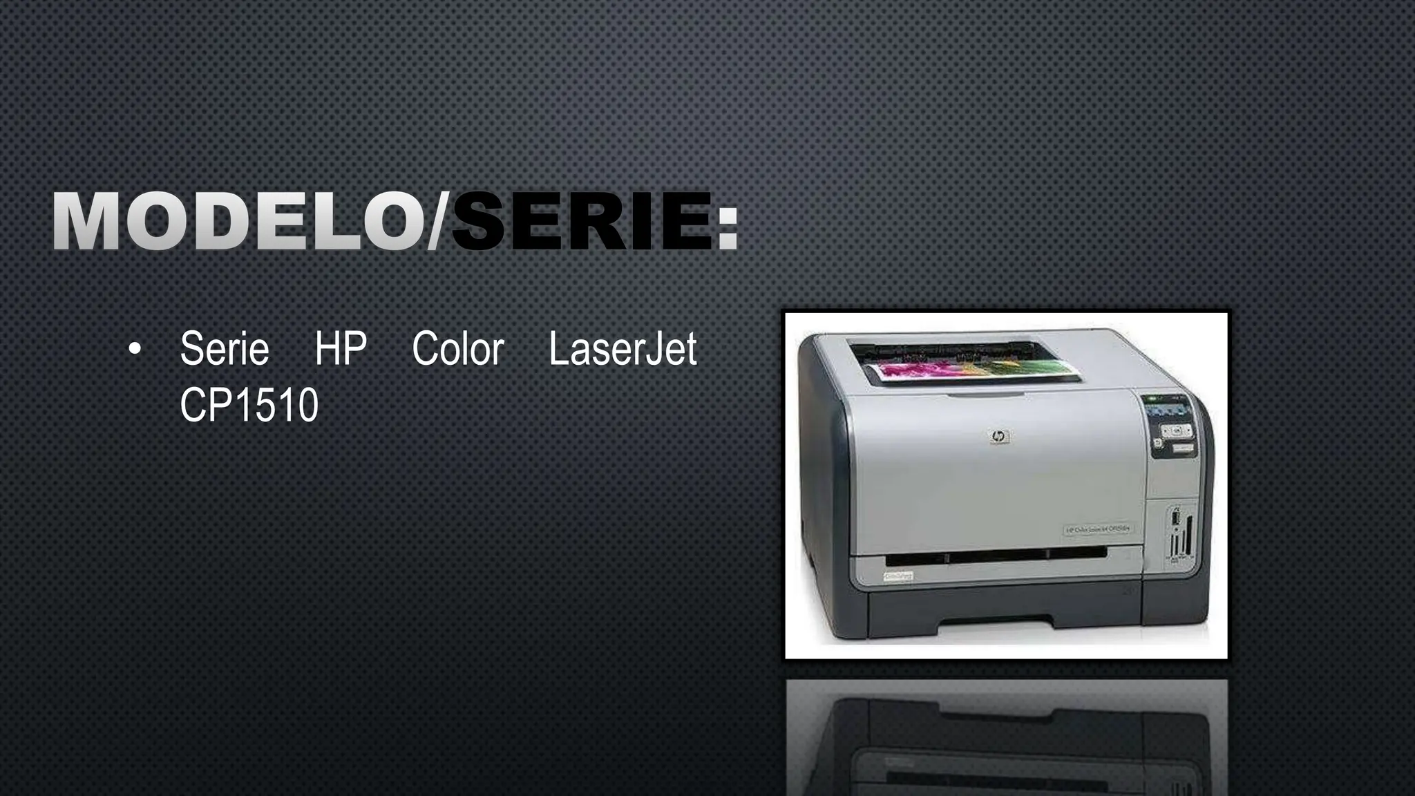 impresora HP color laserjet cp1510 las caracteristicas y funcionespptx ...