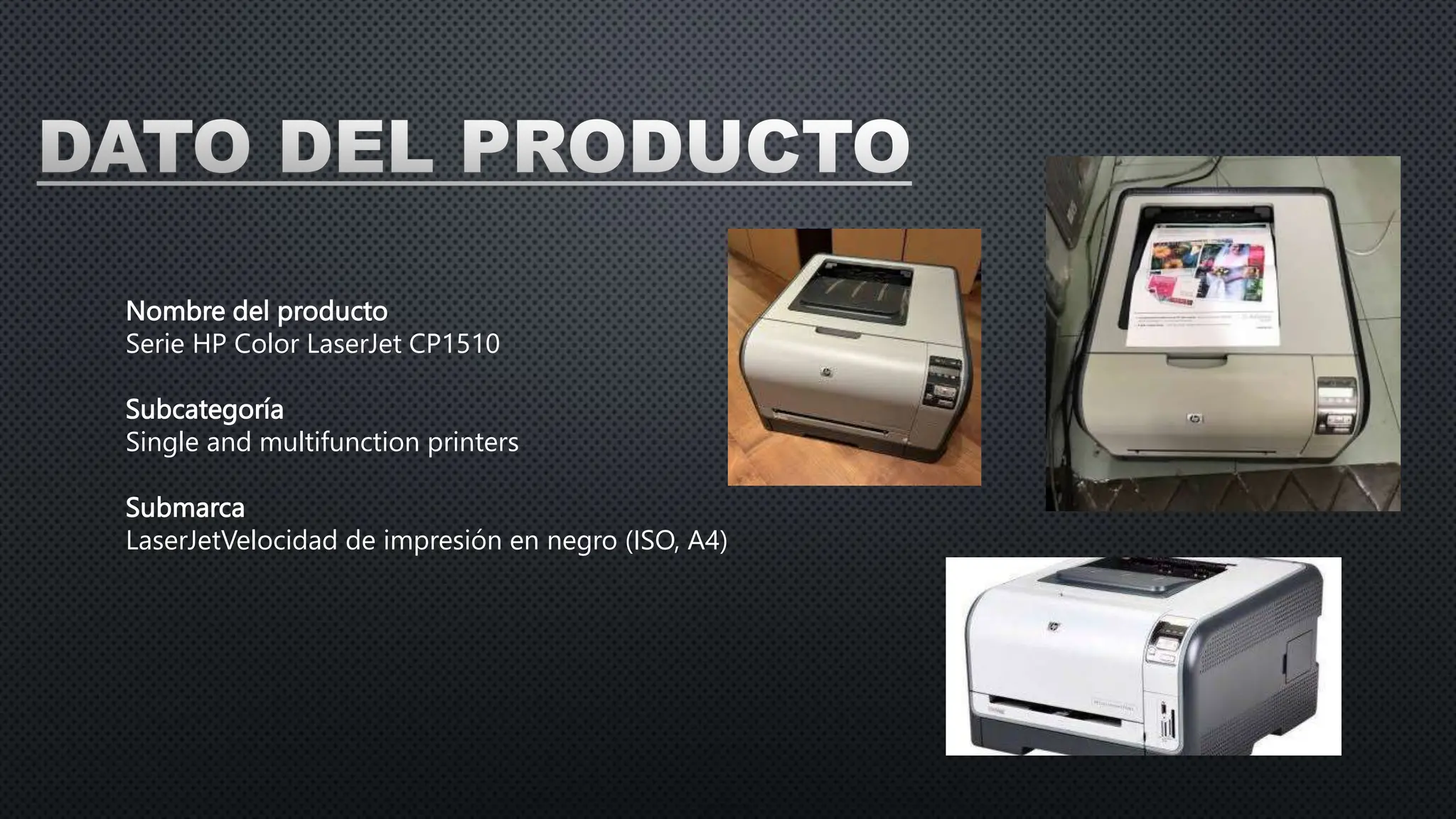 impresora HP color laserjet cp1510 las caracteristicas y funcionespptx ...