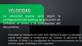 impresora HP color laserjet cp1510 las caracteristicas y funcionespptx ...