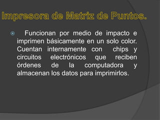 Tipos de Impresoras | PPTX