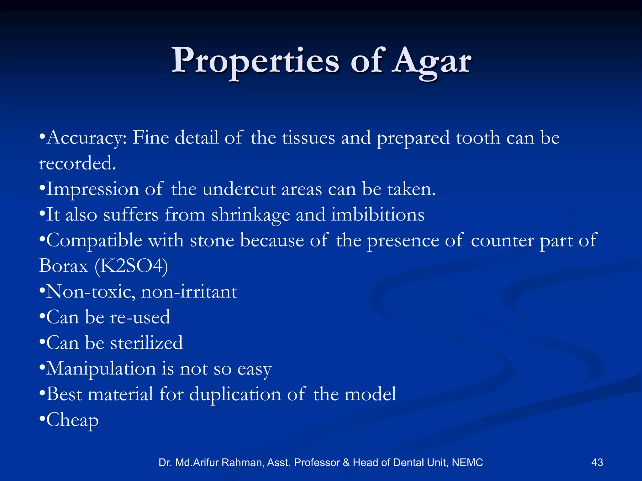 Impression Materials (Dental) | PPSX