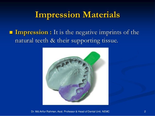 Impression Materials Dental impression-materials-dental