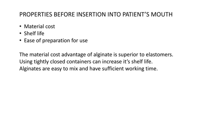 Impression materials used in orthodontics | PPTX