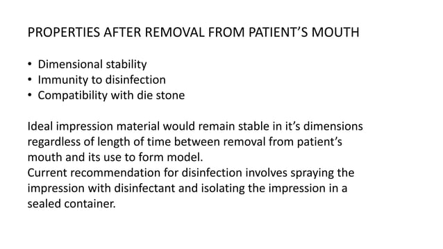 Impression materials used in orthodontics | PPTX