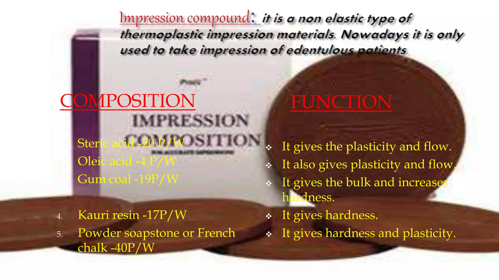 IMPRESSION MATERIALS PROSTHODONTICS | PPTX
