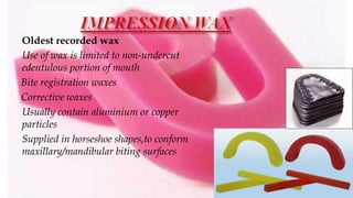 IMPRESSION MATERIALS PROSTHODONTICS | PPTX