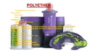 IMPRESSION MATERIALS PROSTHODONTICS | PPTX