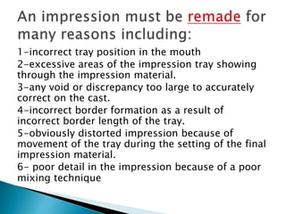 K-prosthodontic-lec2-Impression for complete denture | PPT