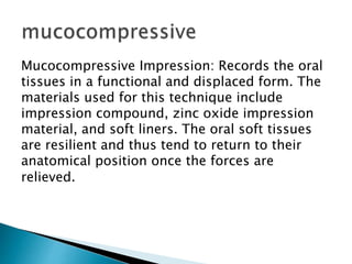 K-prosthodontic-lec2-Impression for complete denture | PPT