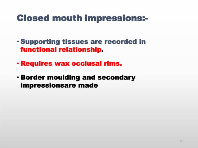 IMPRESSION AND THEORIES IN CD .pptx