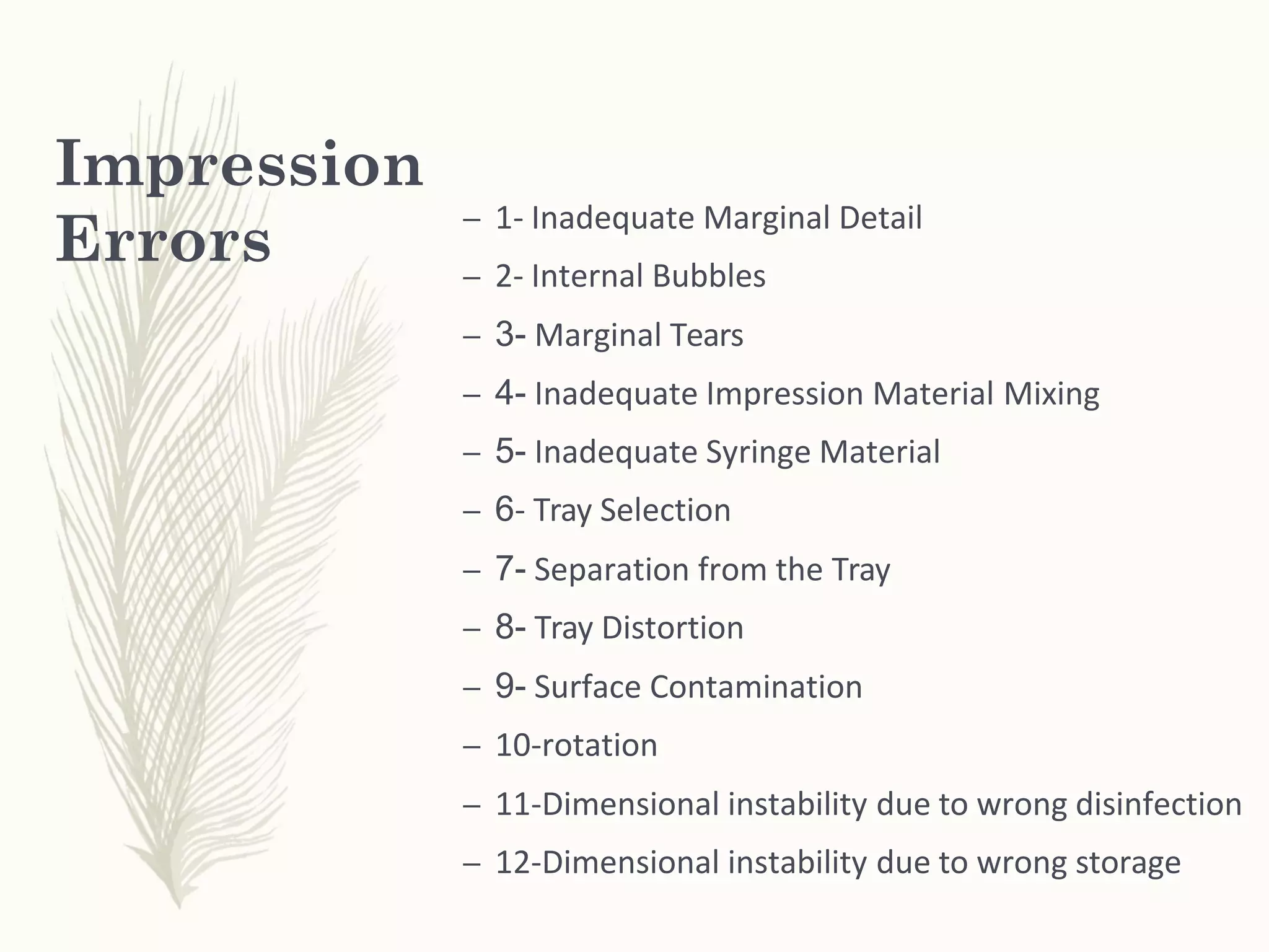 Impression errors presentation | PDF