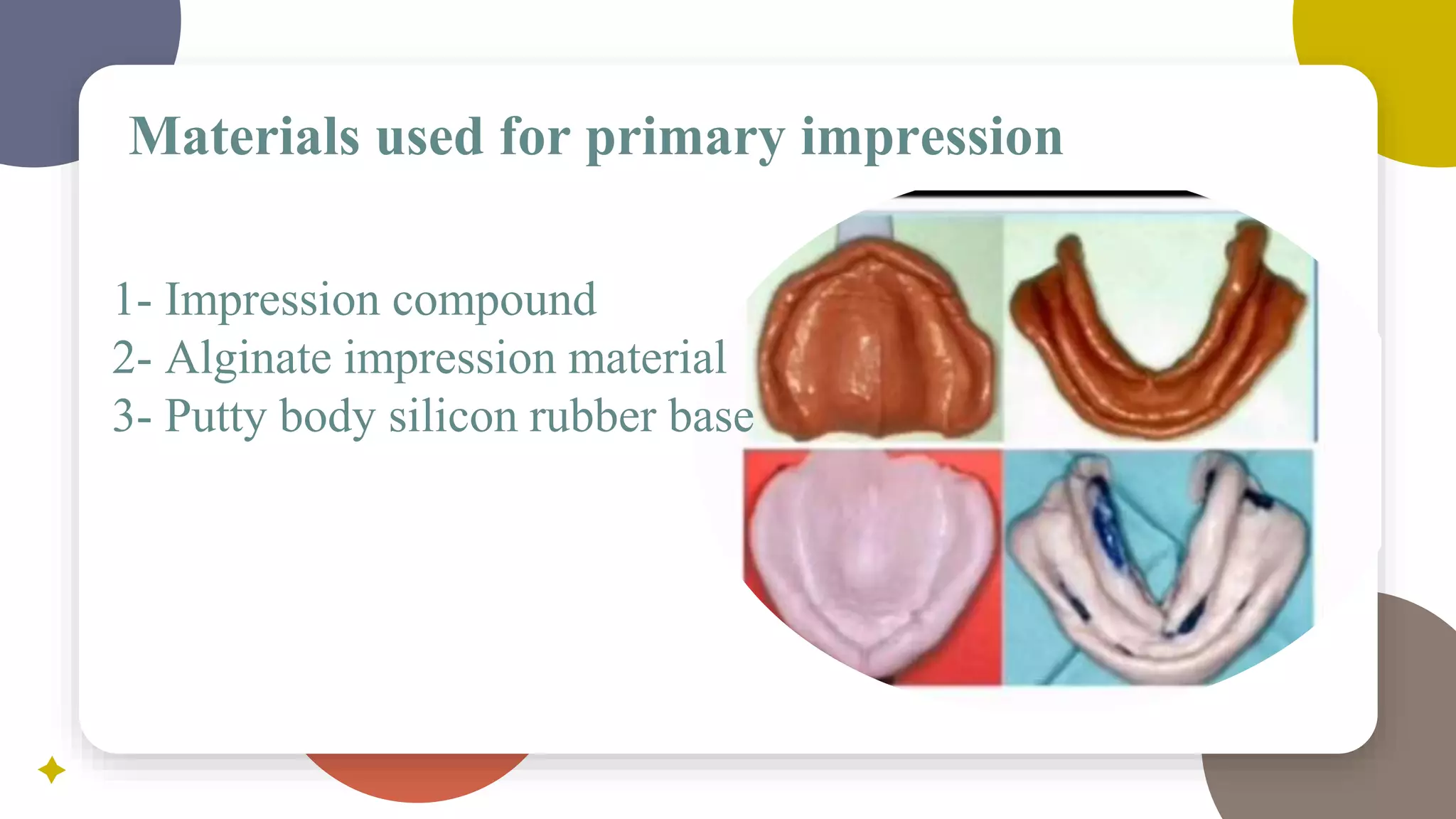 Impression for complete denture.pptx | Dental Health | Diseases and ...