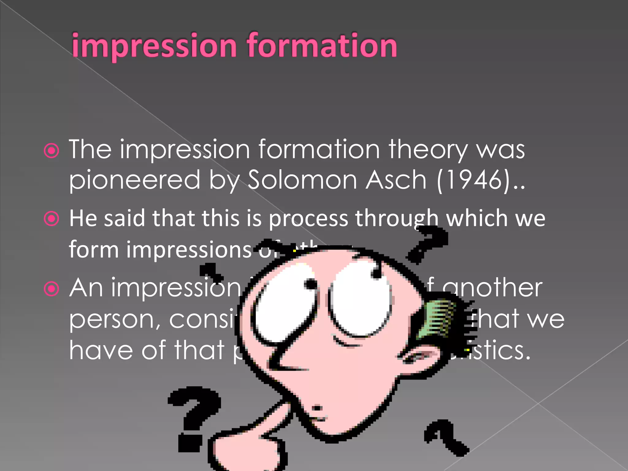 Impression formation and impression management by Kadine Duncan ...