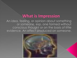 Impression formation and impression management by Kadine Duncan ...