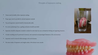 Impression in Complete Denture | PPTX