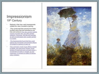 Impressionism | PPTX | Painting | Arts and Crafts