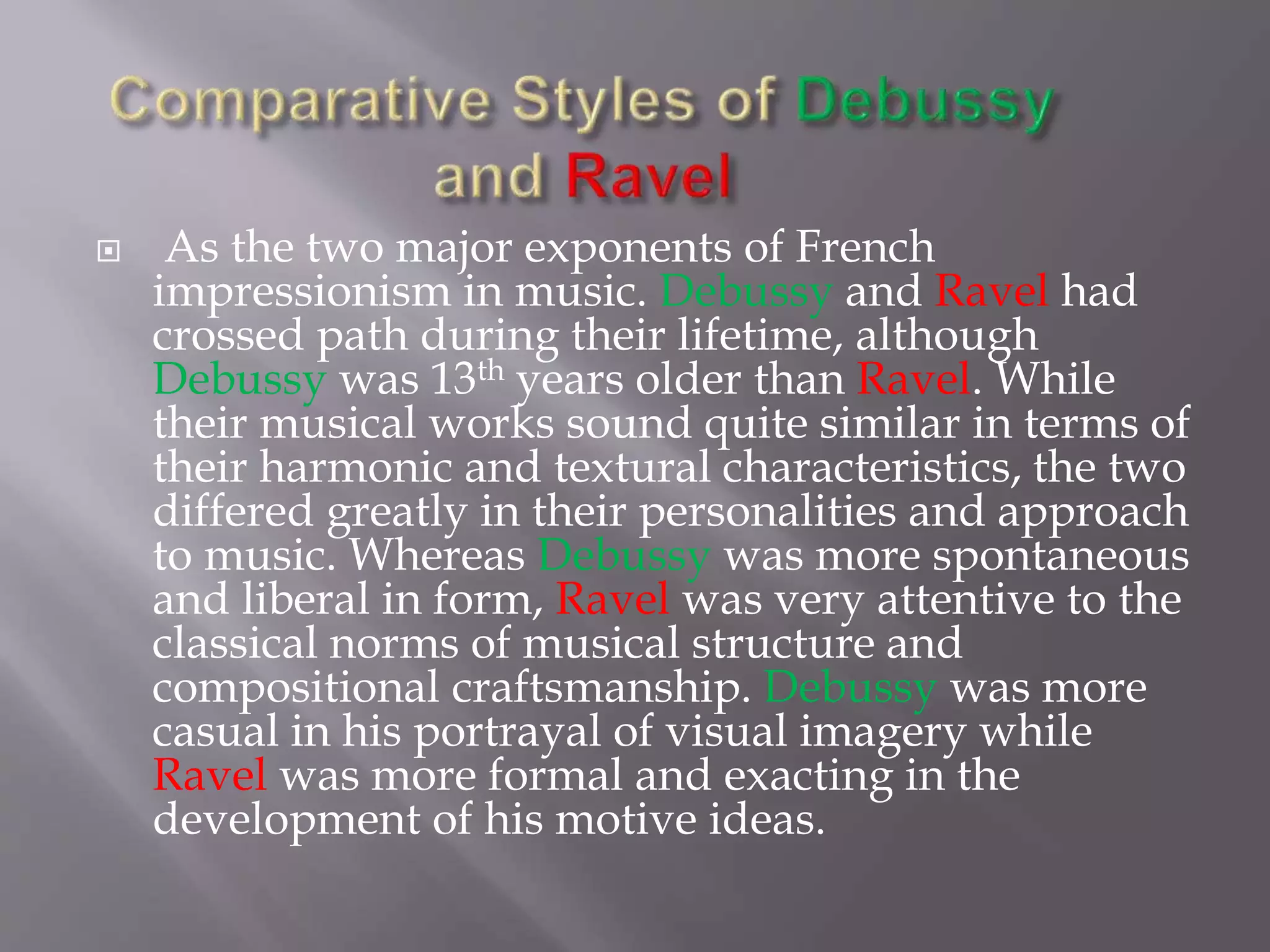 Impressionism and more + Composers | PPTX