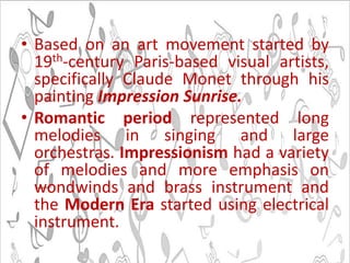 Impressionism | PPTX | Classical Music | Music