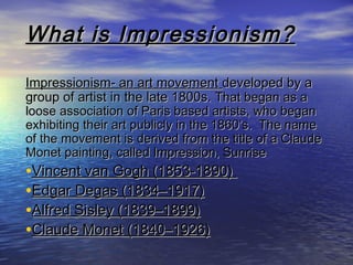 Impressionism | PPT