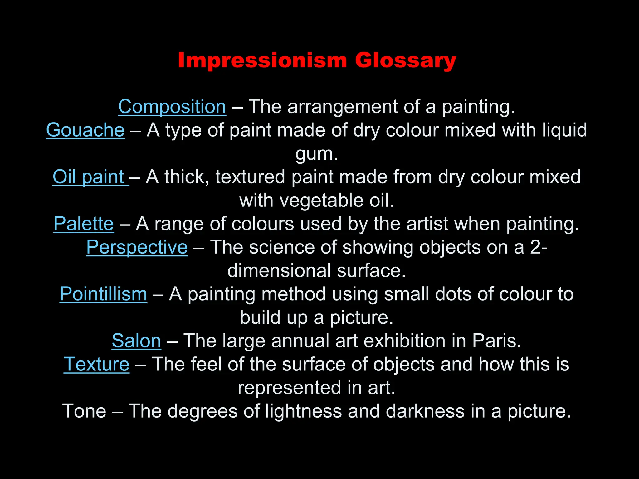 Impressionism art powerpoint presentation | PPT