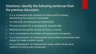 THE 20TH CENTURY MUSIC : IMPRESSIONISM.pptx