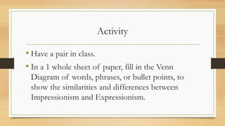 IMPRESSIONISM-EXPRESSIONISM. MAPEH (ARTS) | PPTX