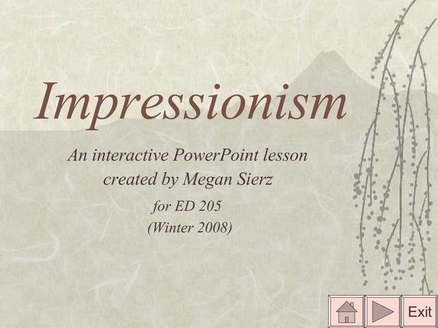 Impressionism Interactive PowerPoint Presentation | PPT