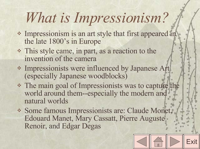 Impressionism Interactive PowerPoint Presentation | PPT
