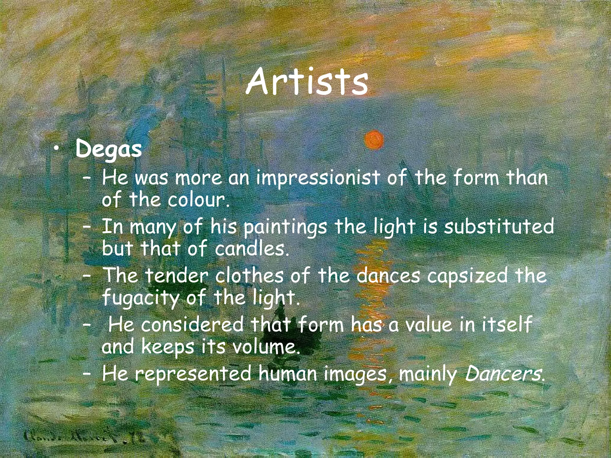 Impressionism. Revision | PPT