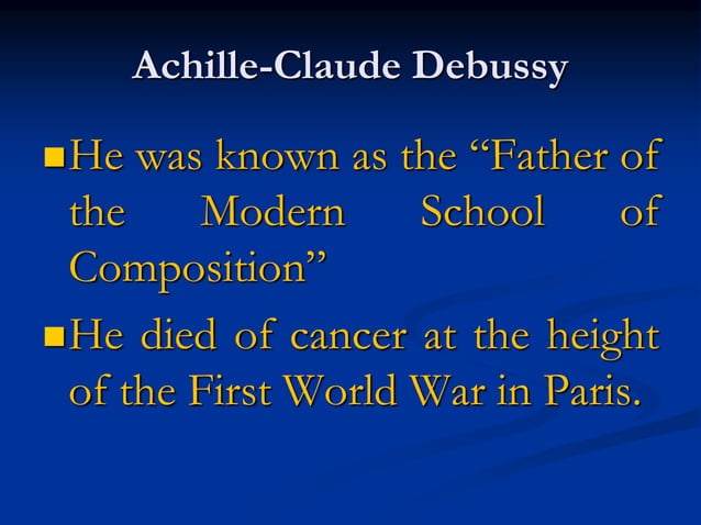 Impressionism (Debussy) | PPT