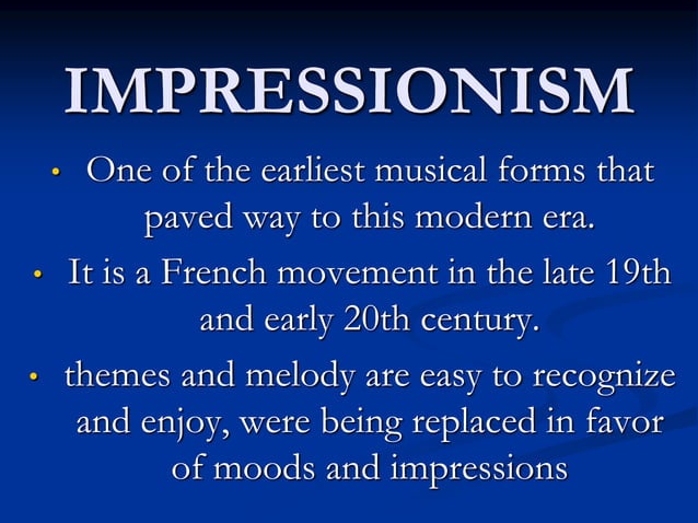 Impressionism (Debussy) | PPT