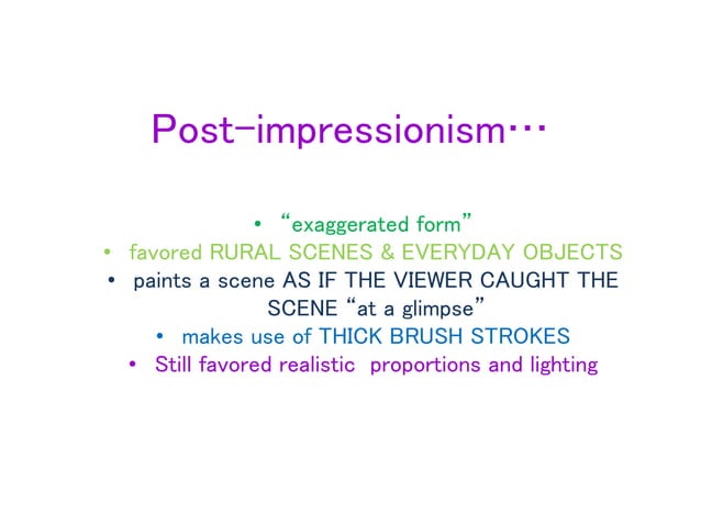 Impressionism & Expressionism | PPTX