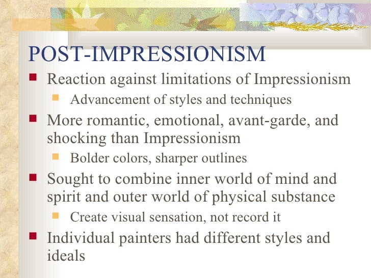 Impressionism & Post Impressionism