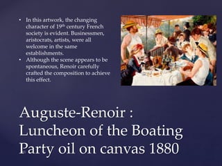 Impressionism & Post-Impressionism Art History | PPTX